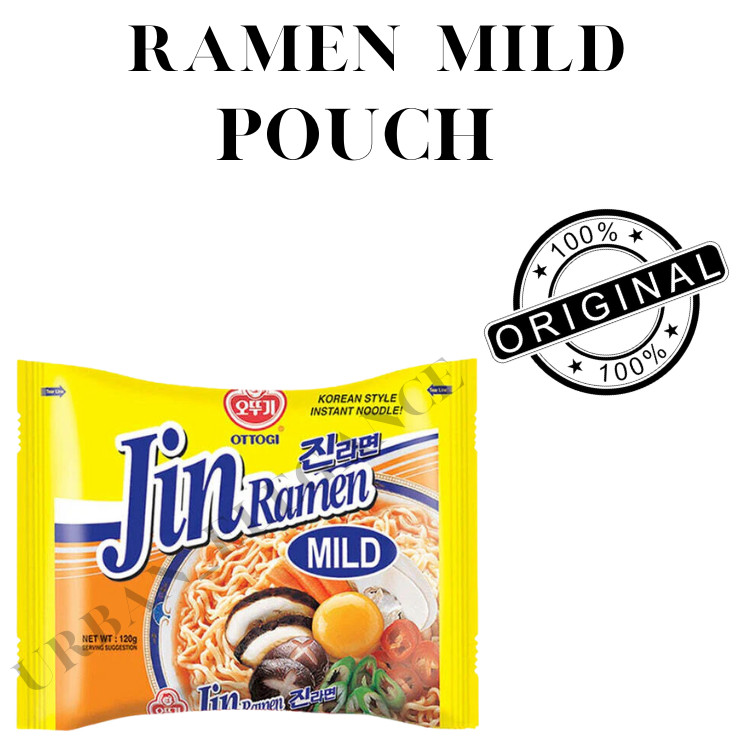 Korean Jin Ramen Mild Instant Noodles Halal Authentic Soup Noodles ...