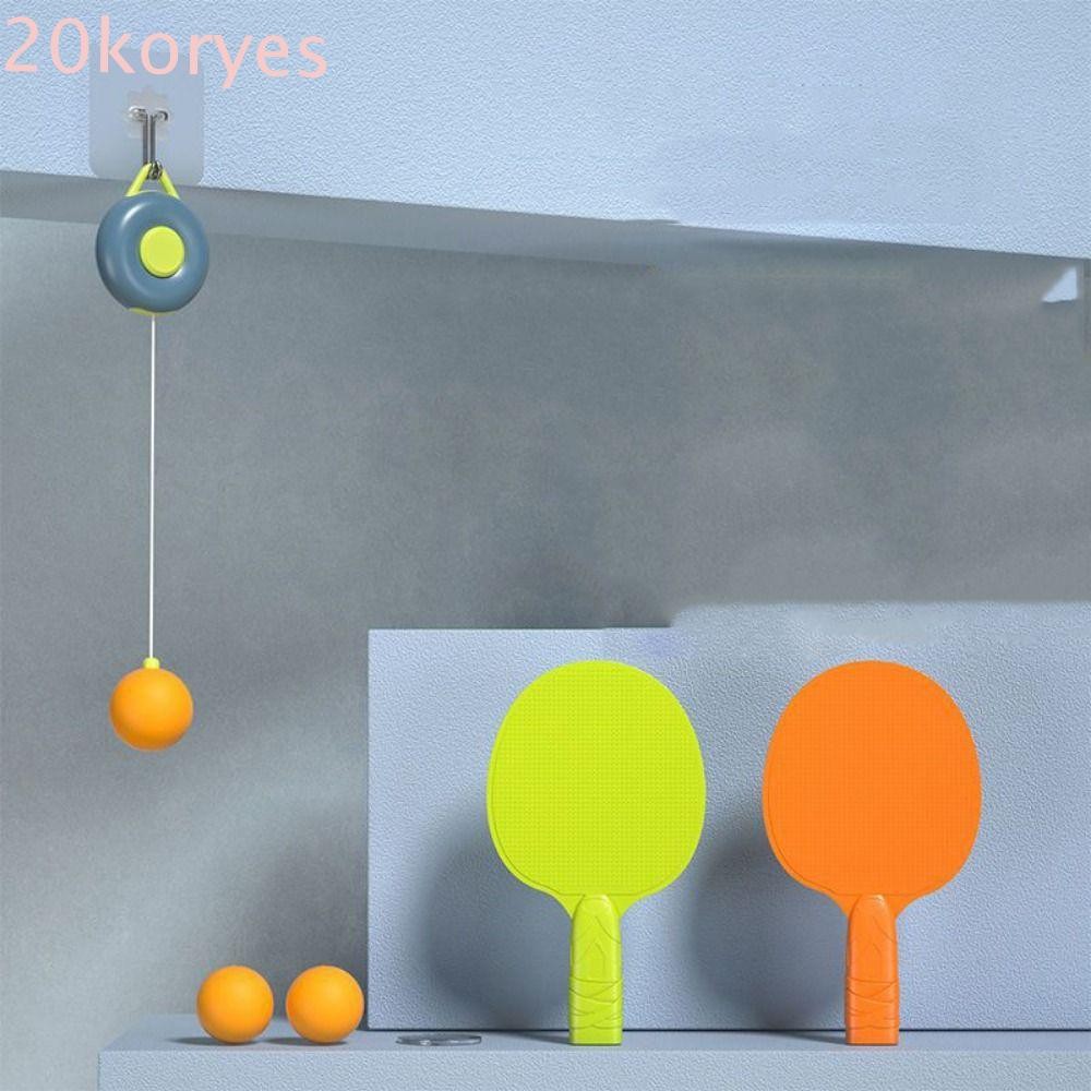 KORYES Table Tennis Self Training Set, Hanging Adjustable Table Tennis ...