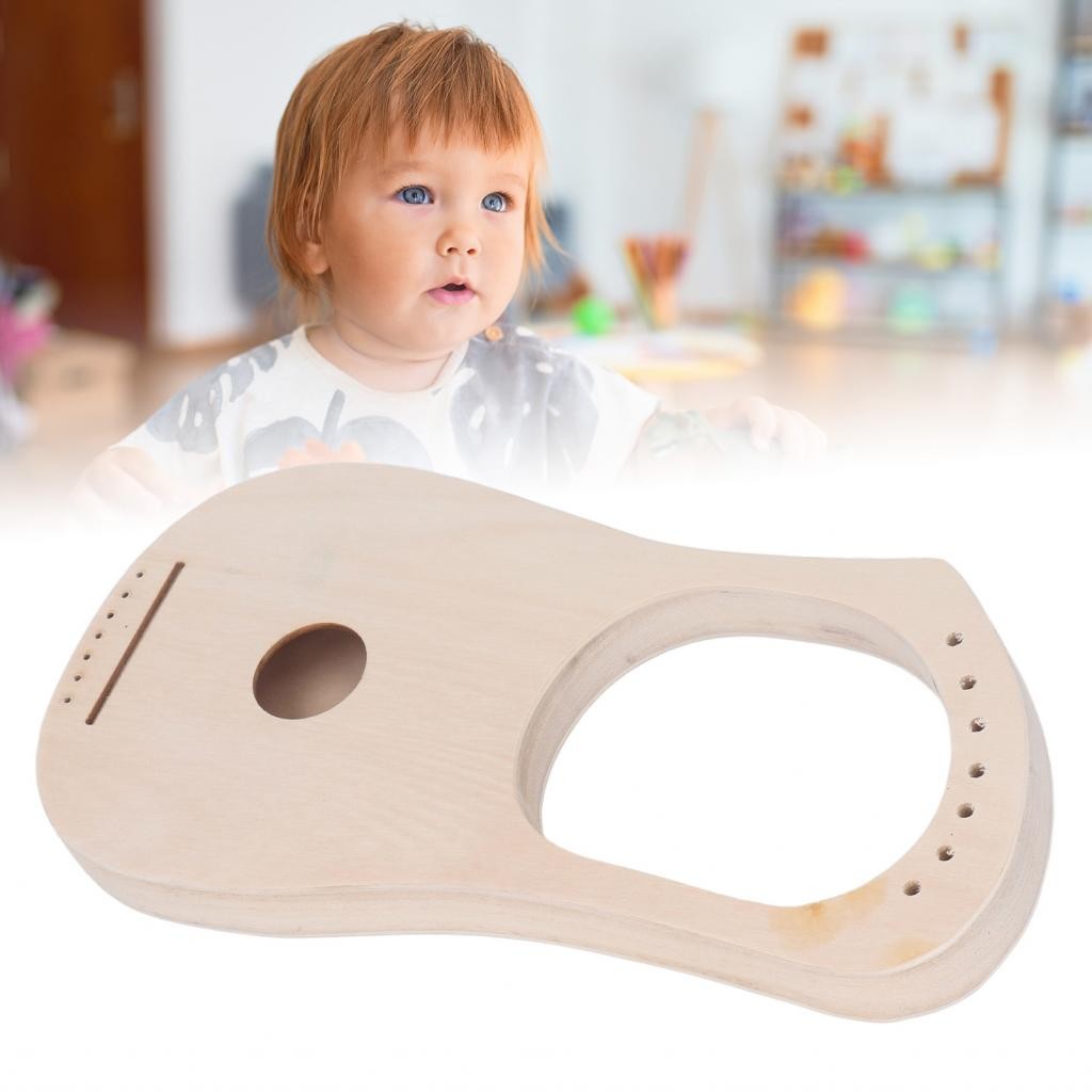 Lyre Harp 7 Strings DIY Kit Basswood Instrument With Tuning Wrench ...