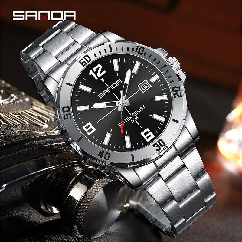 SANDA Simple Workplace Business Personality Quartz Watch Successful Men ...