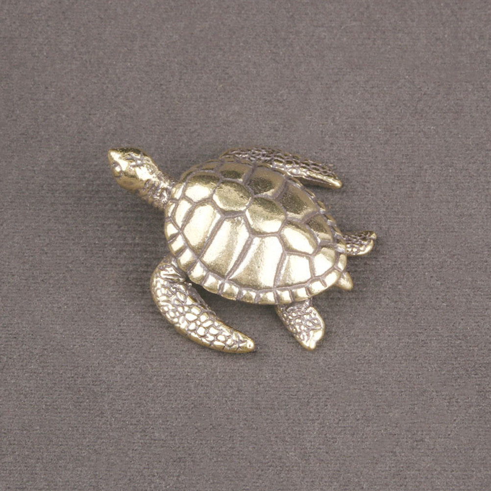 【Brass Turtle Figurines Miniature Brass Animal Sculpture Bronze ...
