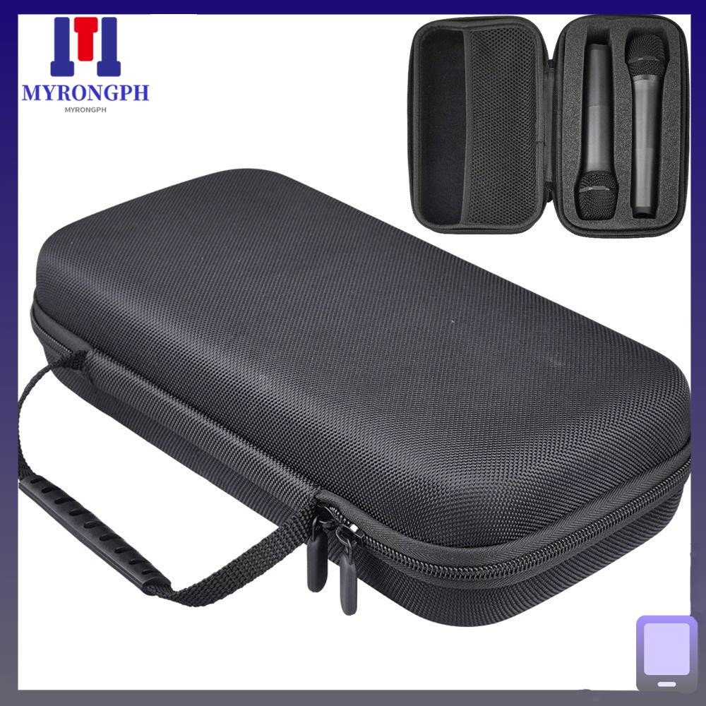 MYRONGPH Microphone Storage Handbag, Shockproof Digital Bag Wireless ...