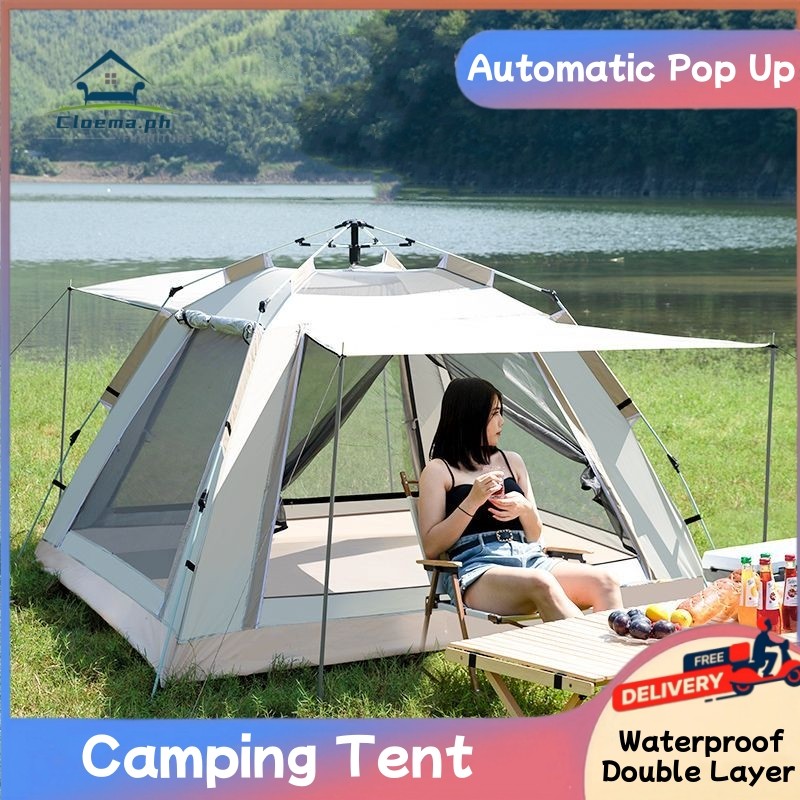 2-8 Person Tent Pop Up Waterproof Automatic Tent Outdoor Foldable Tent ...