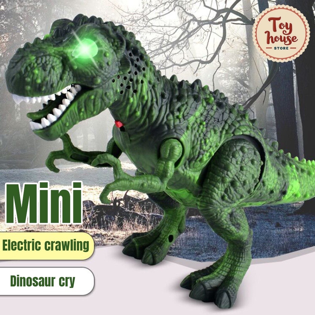 TH Walking T-REX Simulated Dinosaur Light Sound Mechanical Dinosaur ...