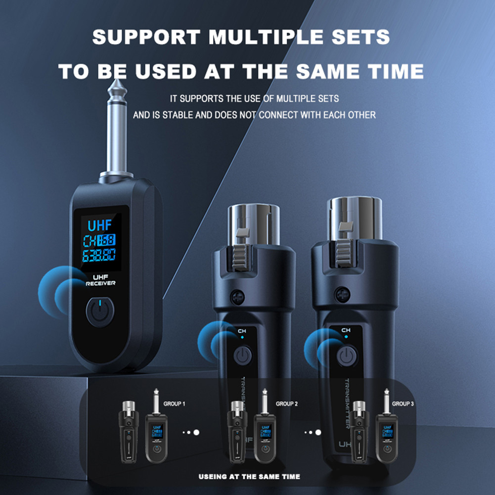 [lawrences.ph] Wireless Microphone Converter Rechargeable XLR Transmitter and Receiver | Shopee ...