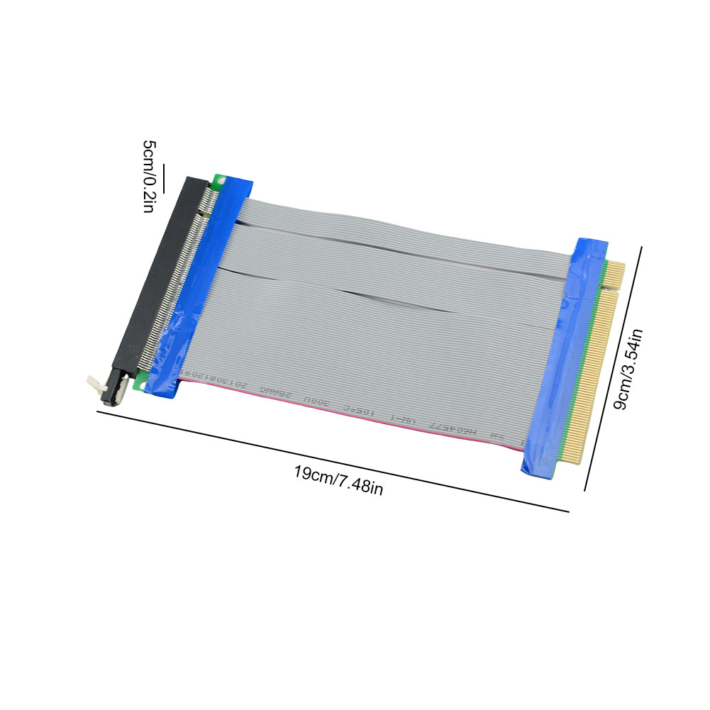 PCI-E PCI Express 16X Riser Card Extender Flex Cable 15cm for 1U 2U ...