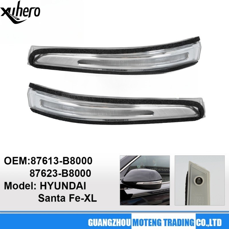Side Mirror Lamp Turn Signal light For Hyundai Santa Fe-XL 2013-2019 ...