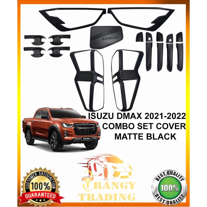 Isuzu DMAX D-MAX 2021 to 2023 BOONDOCK Garnish Combo Set Cover Matte ...