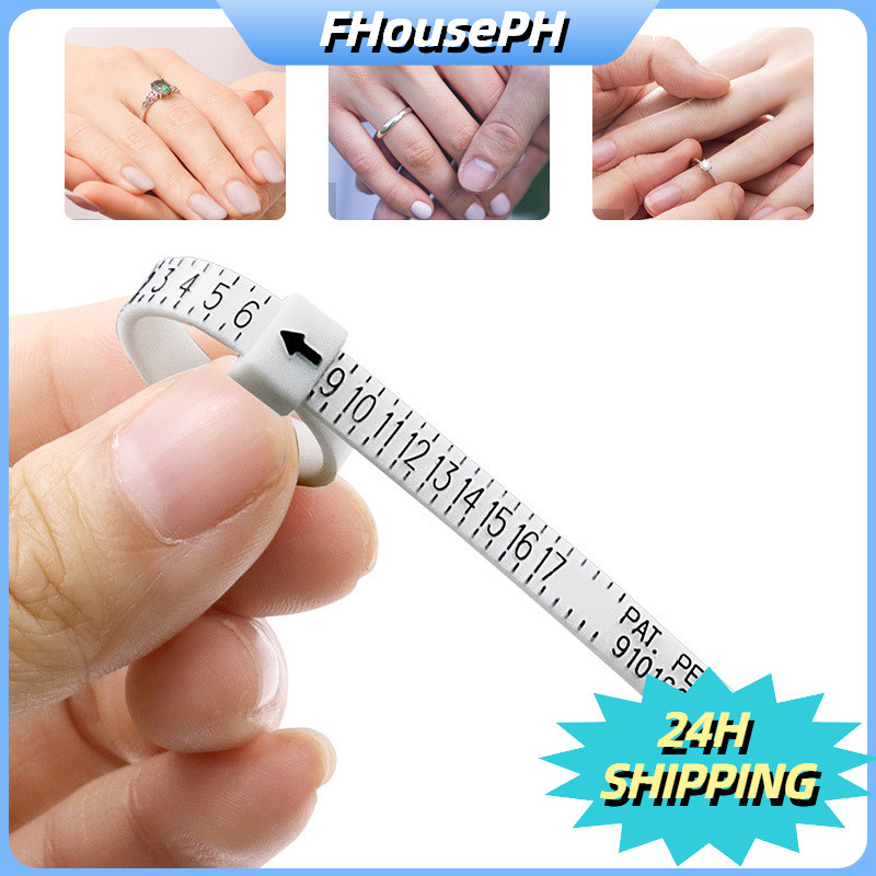 F |Ring Ruler Measurer Finger Coil Ring Sizing Tool US Ring Sizer ...