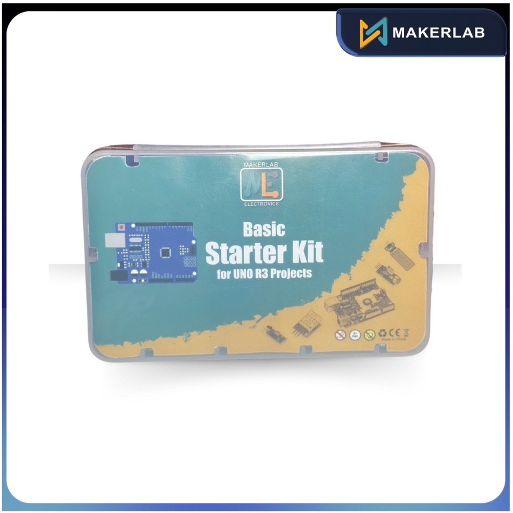 Makerlab Basic Starter Kit For Uno R3 With Tutorial Code Compatible With Arduino Set C