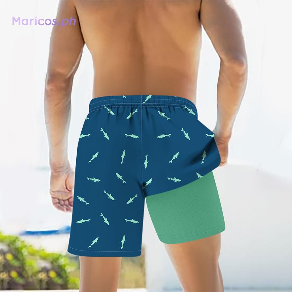 Mens Swim Trunks Quick Dry Board Shorts with Compression Liner and ...