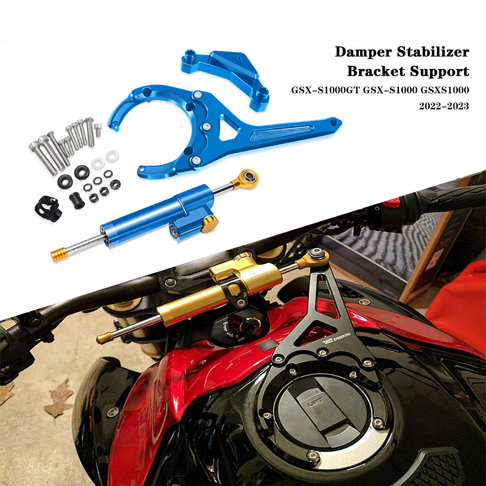 GSXS GSX-S 1000/F Steering Damper Stabilizer Bracket Support Mount Kit ...