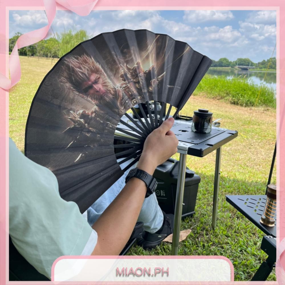 [miaon.ph] Wukong Foldable Hand Fan Bamboo Monkey King Portable Folding ...