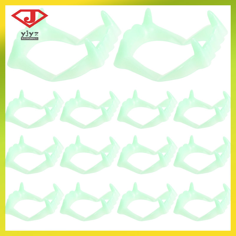 50 Pcs Vampire Costume Halloween Teeth Fangs Cosplay Prop Horrible Fake ...