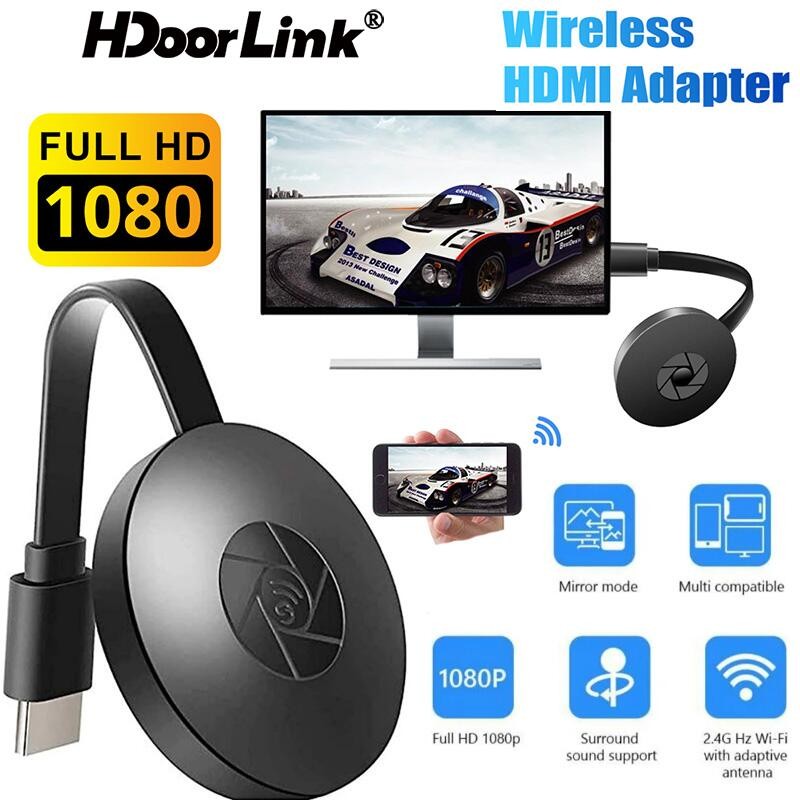 HdoorLink 1080P MiraScreen G2 Wireless Display Adapter Wireless ...