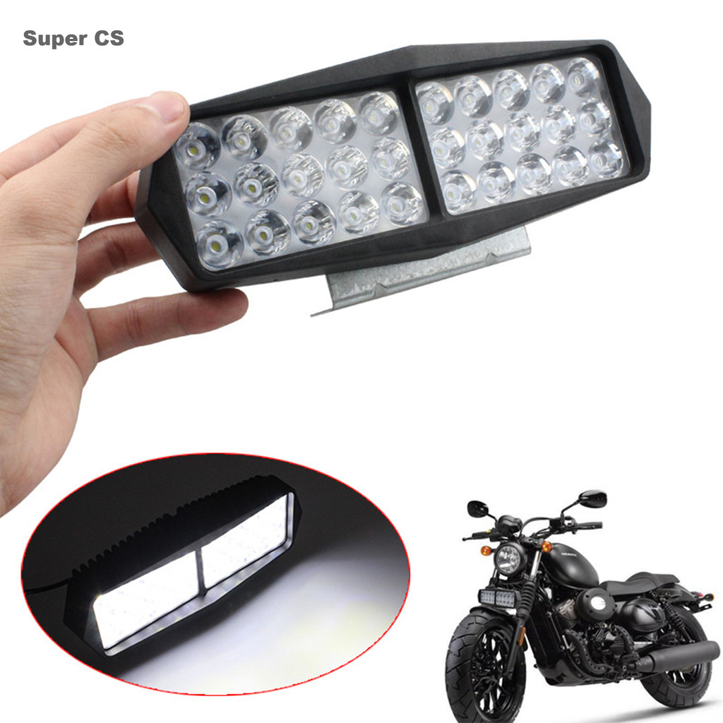Electric Motorcycle Light Modified External Spotlight Super Bright 12 ...