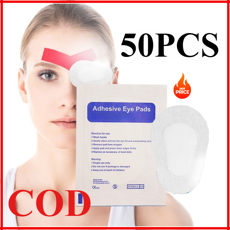 50pcs Sterile Eye Pad Adults Eye Patch Self-Adhesive Eye Pads Patch ...