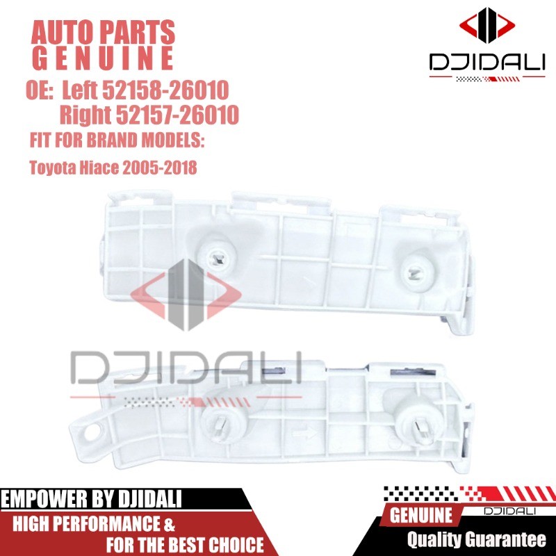 1 Pair Rear Bumper Support Bracket Lower Bigger for Toyota Hiace 2005 ...