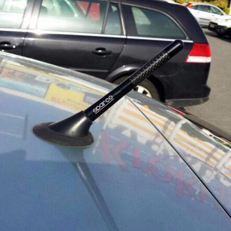SPARCO Carbon Fiber Metal Short Modified Radio Antenna for Universal ...