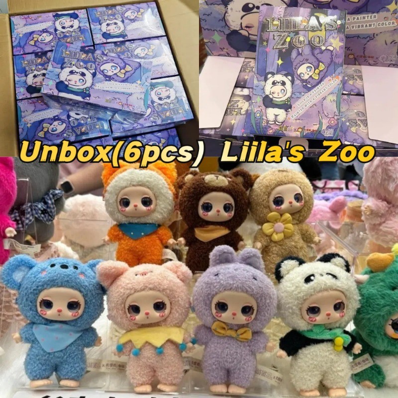 1Set (8pcs) Lila Lucky Cat | 6pcs Liila Zoo Blind Box The Whole Set ...