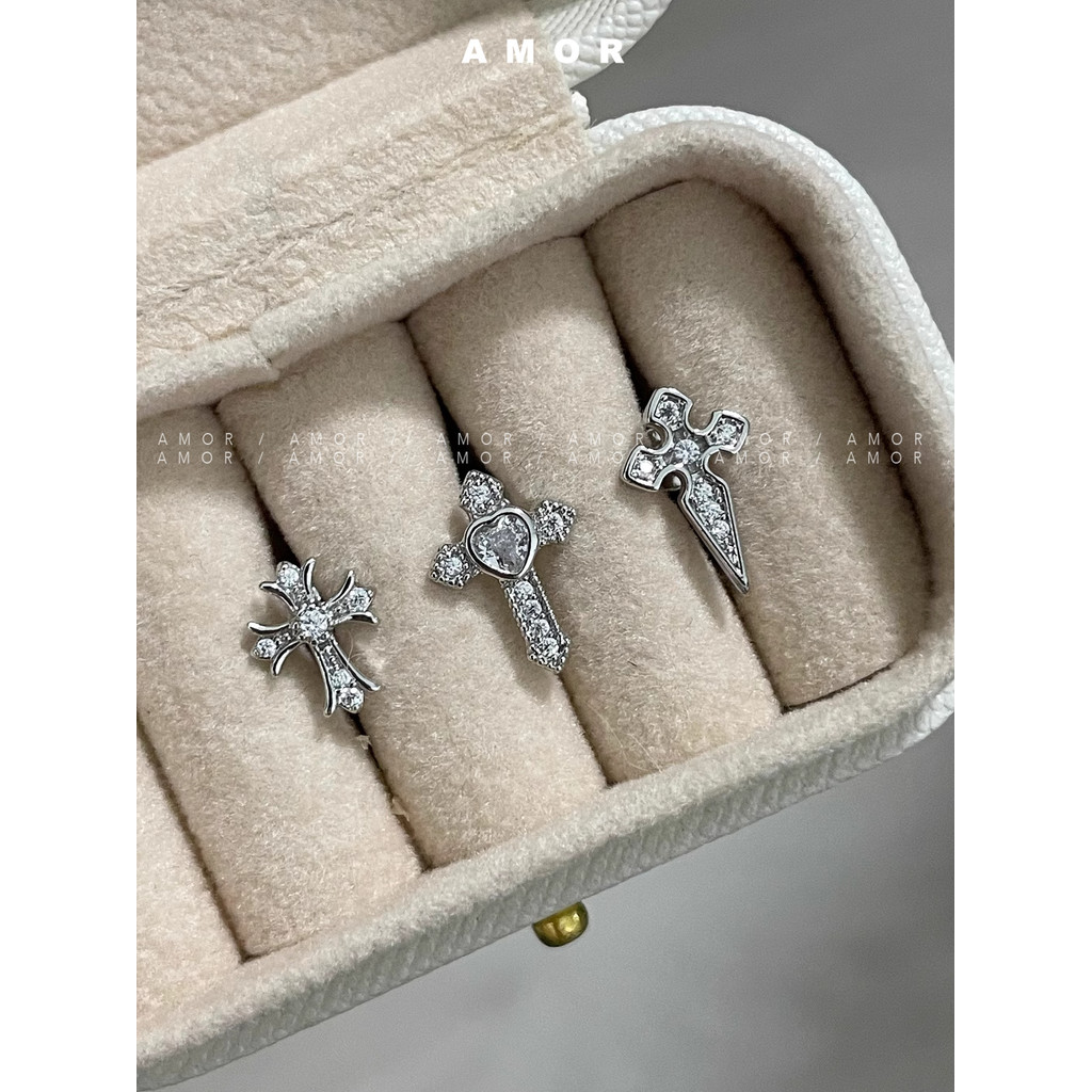 Y2K Punk Cross Ear Bone Nail Cochlear Nail Female | Shopee Philippines