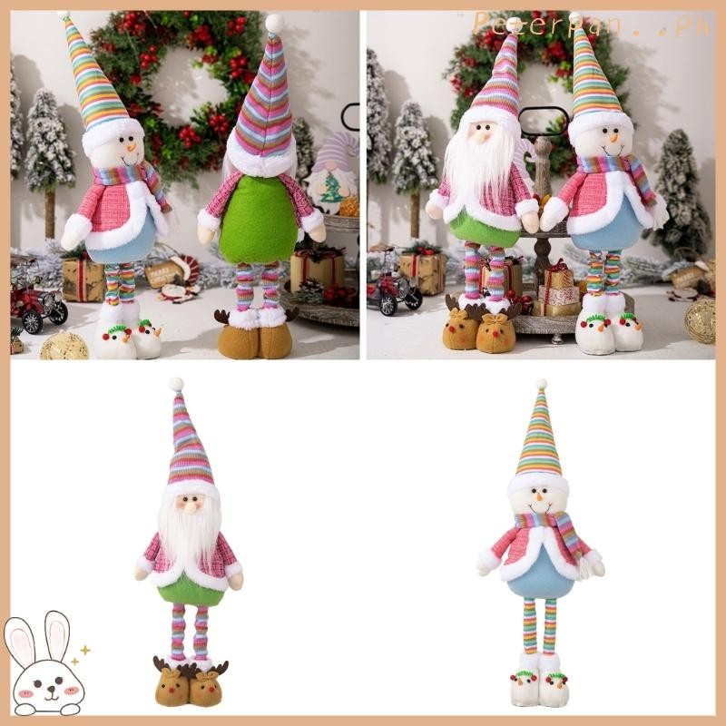 PP Festival Telescopic Christmas Doll with Extendable Legs Santa ...