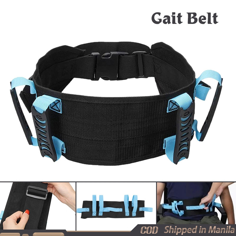 Transfer and Walking Gait Belt with Handles and Release Clip Buckle ...