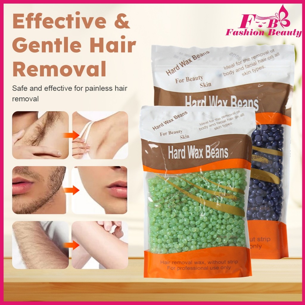 100g/300g Hard Wax Beans Pebble Wax Body Hair Removal Face Hair Legs Arm Hair Removal | Shopee ...
