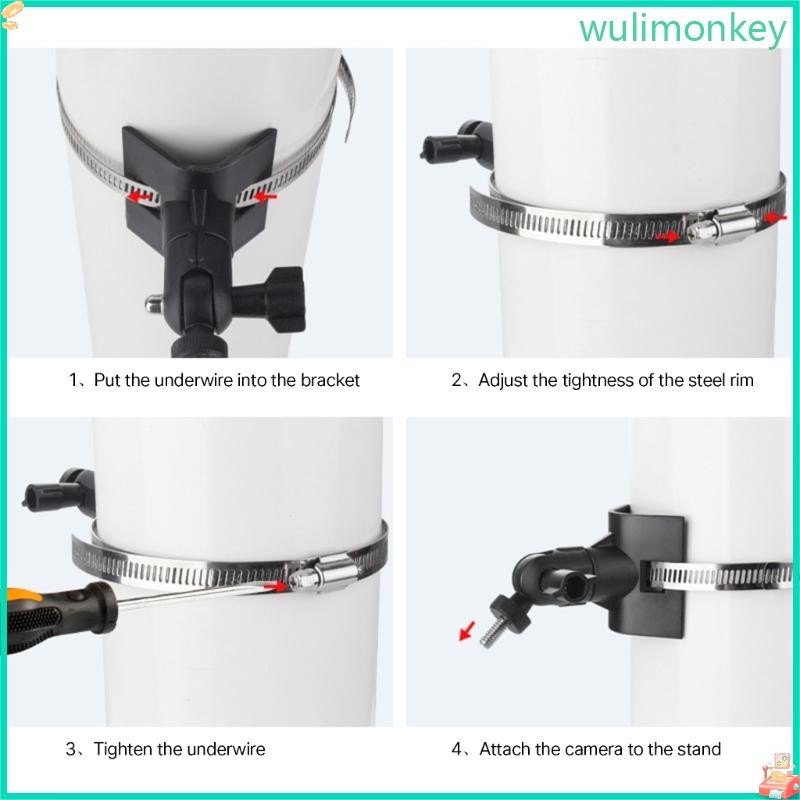 WU Monitoring Hoop Bracket Closed Circuit Camera Poles Hoop Bracket ...