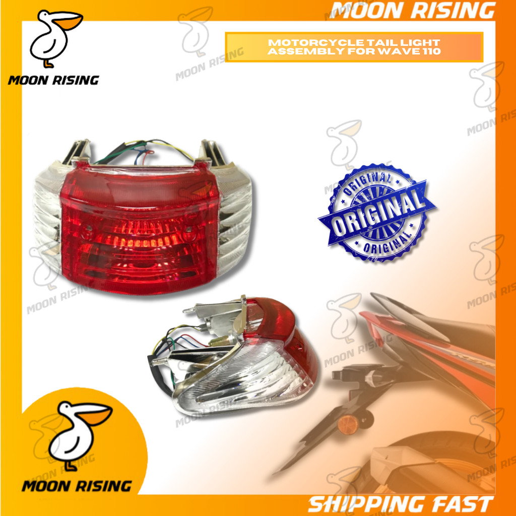MOTORCYCLE TAIL LIGHT ASSEMBLY FOR WAVE 110 [MOONRISING] | Shopee ...