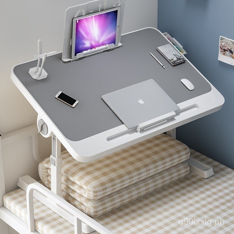 Dormitory Lazy Table on Bed Small Table Adjustable Folding Laptop Desk ...