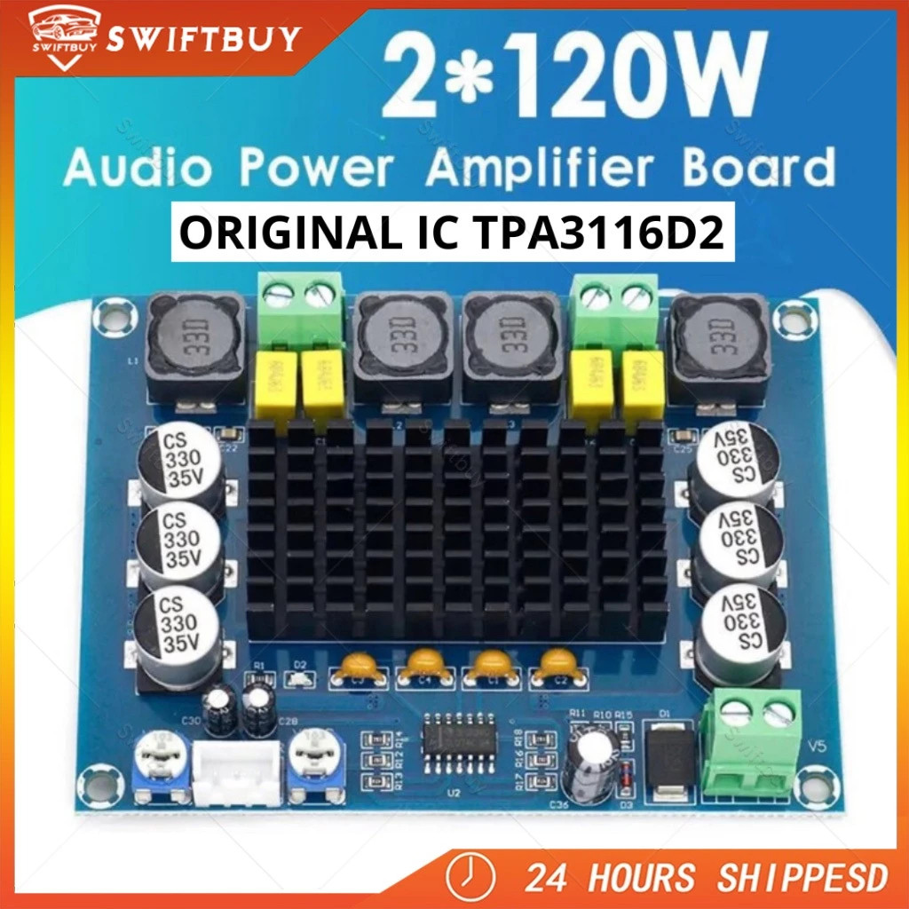 Tpa3116d2 2x120W Dual-channel Stereo High Power Digital Audio Power ...