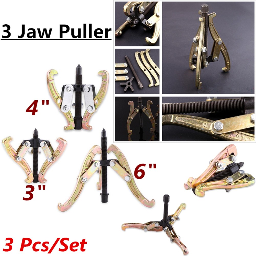 Bearing Puller Heavy Duty 3 4 6 Hub Set Car Van Wheel Gear Pulleys ...