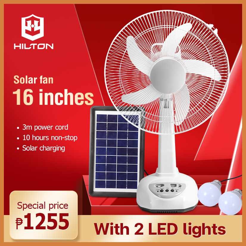 Solar=hd*Zd/electric$X/fan$f/12%I:inch%R:rechargeable%P:2%V:LED lights ...