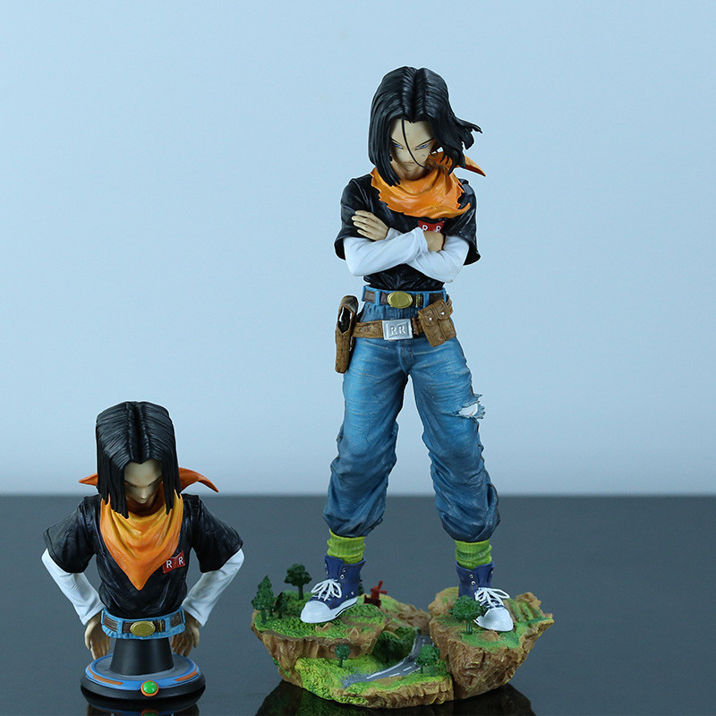 29cm Dragon Ball Z Black Pearl Android 17 Figure Model Toys Doll ...
