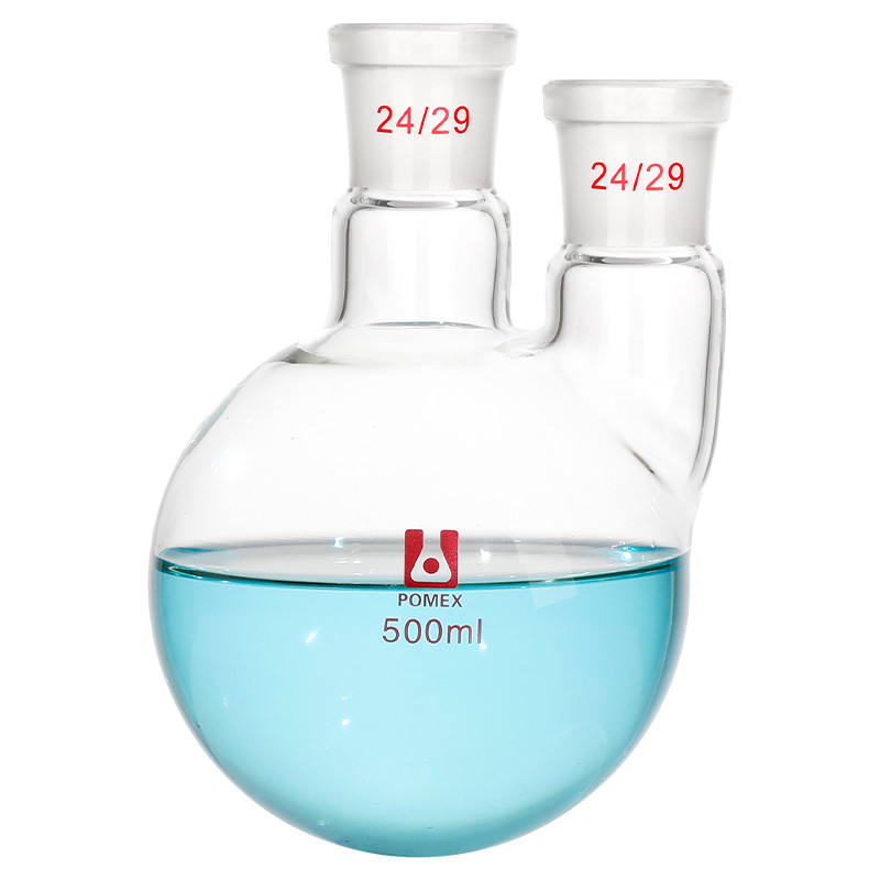 Oblique/straight Two-Neck Double-Neck Round Bottom Flask Two-Port ...