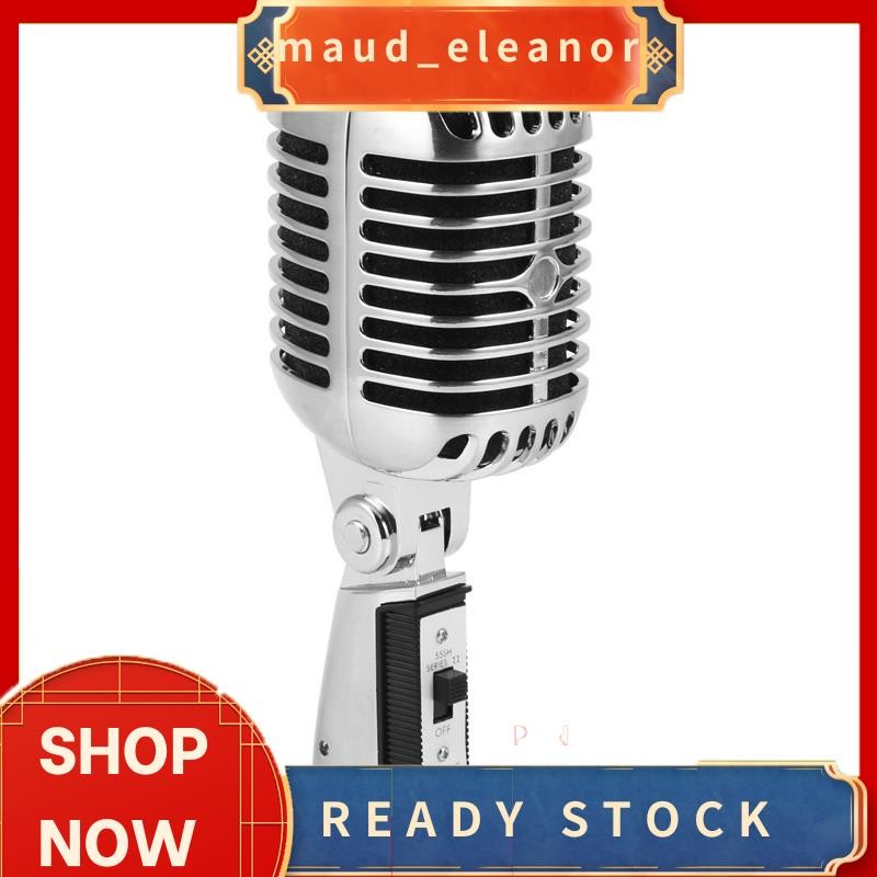 【maud_eleanor】 Professional Wired Vintage Classic Microphone Good Quality Dynamic Moving Coil ...