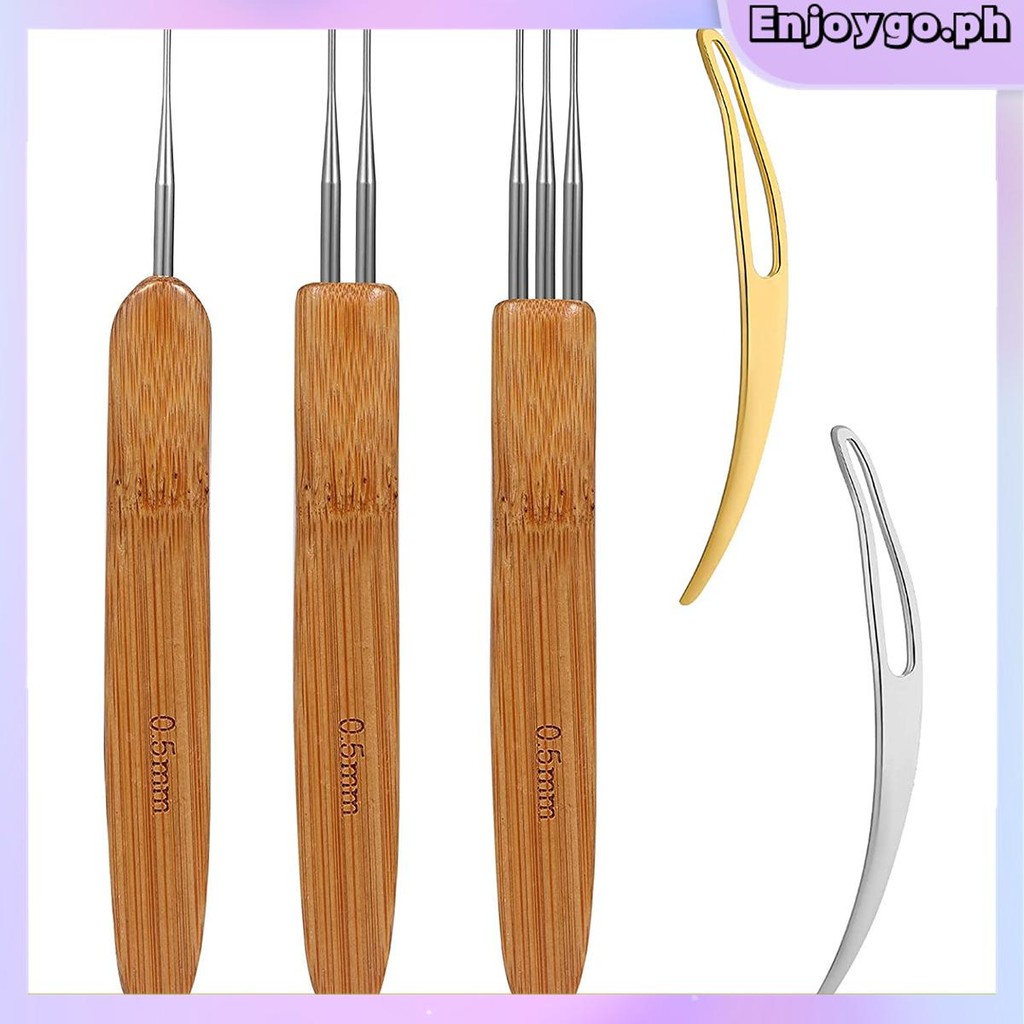 5Pcs Dreadlock Crochet Hook Tool Kit Braid Hair Dreadlocks Needle ...