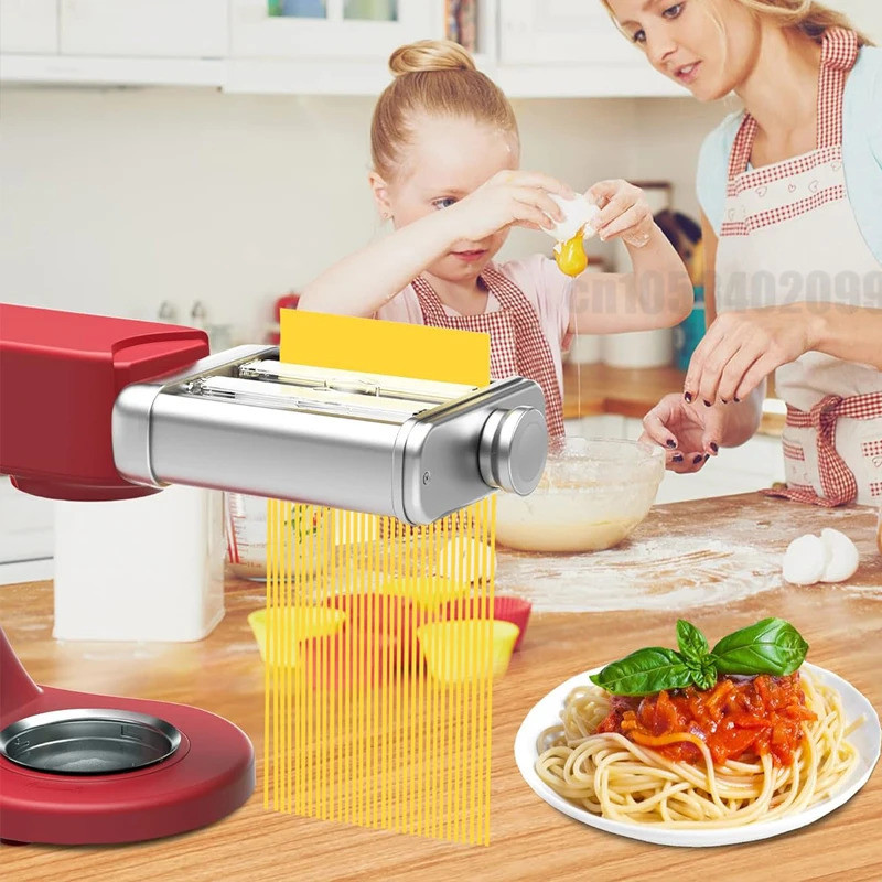 Pasta Spaghetti Fettuccine For KitchenAid Portable Noodle Maker 3-in-1 ...