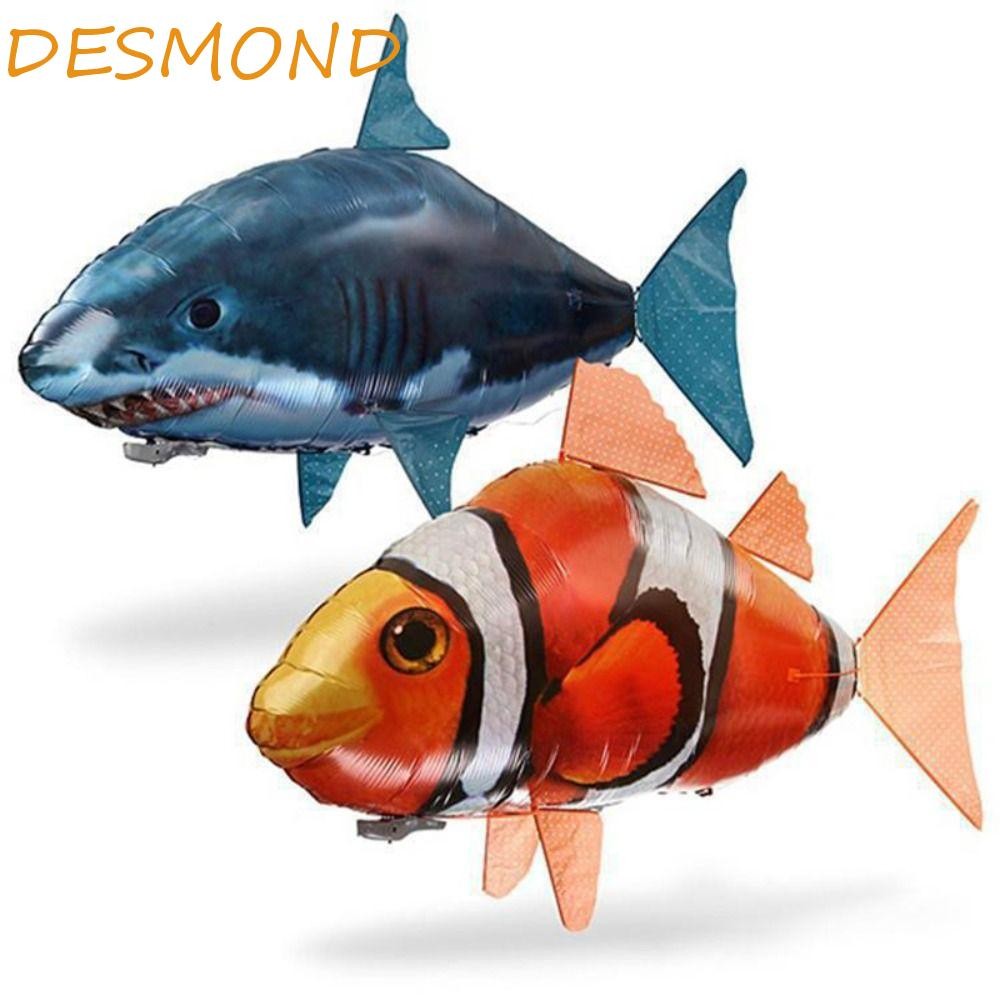 DESMOND Air Flying Fish, RC Animal Air Swimming Remote Control Shark ...