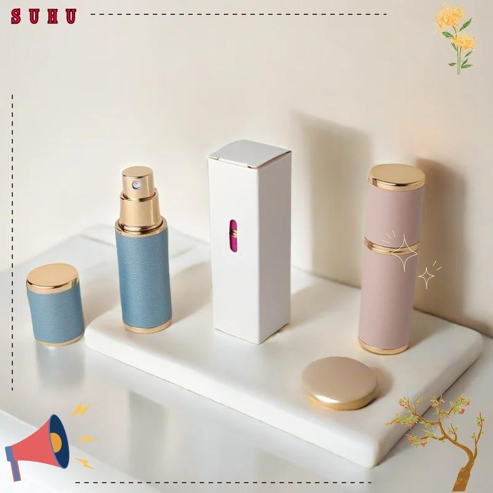SUHU 6ml Perfume Atomizer, High-end Leather Refillable Liquid Container ...