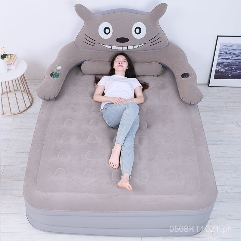 Lazy Temporary Mattress Nap Bed Inflatable Floor Mat Cartoon Air ...
