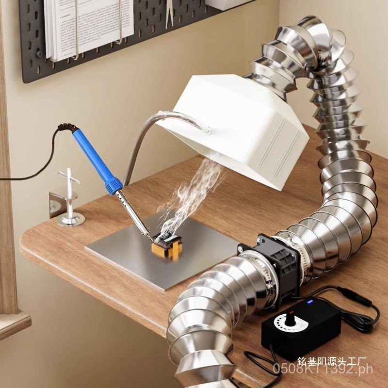 Small Exhaust Fan Laser Dust Collector Dust Removal Desktop Soldering ...