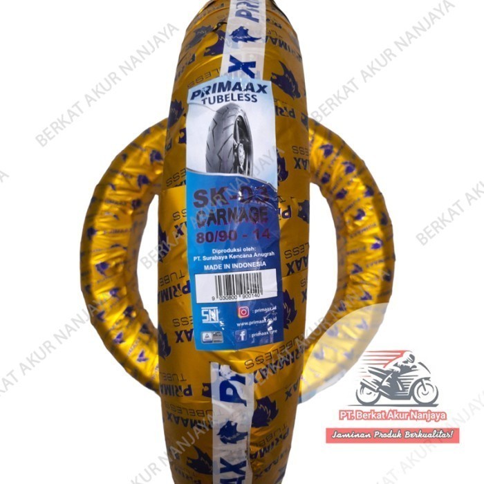 Primax tires sk03 80 90 14 Tubeless sk 03 Carnage | Shopee Philippines