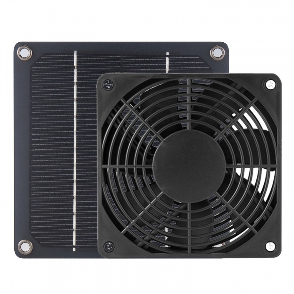 Solar Panel Solar Exhaust Fan Ventilation Fan Black Exhaust Fan Durable ...