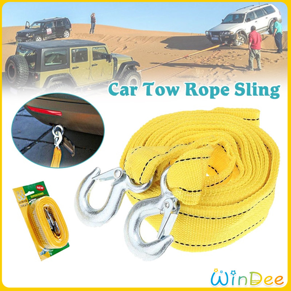 3M Universal Towing Rope Towing Strap Rope Car Tow Cable Nylon Truck ...