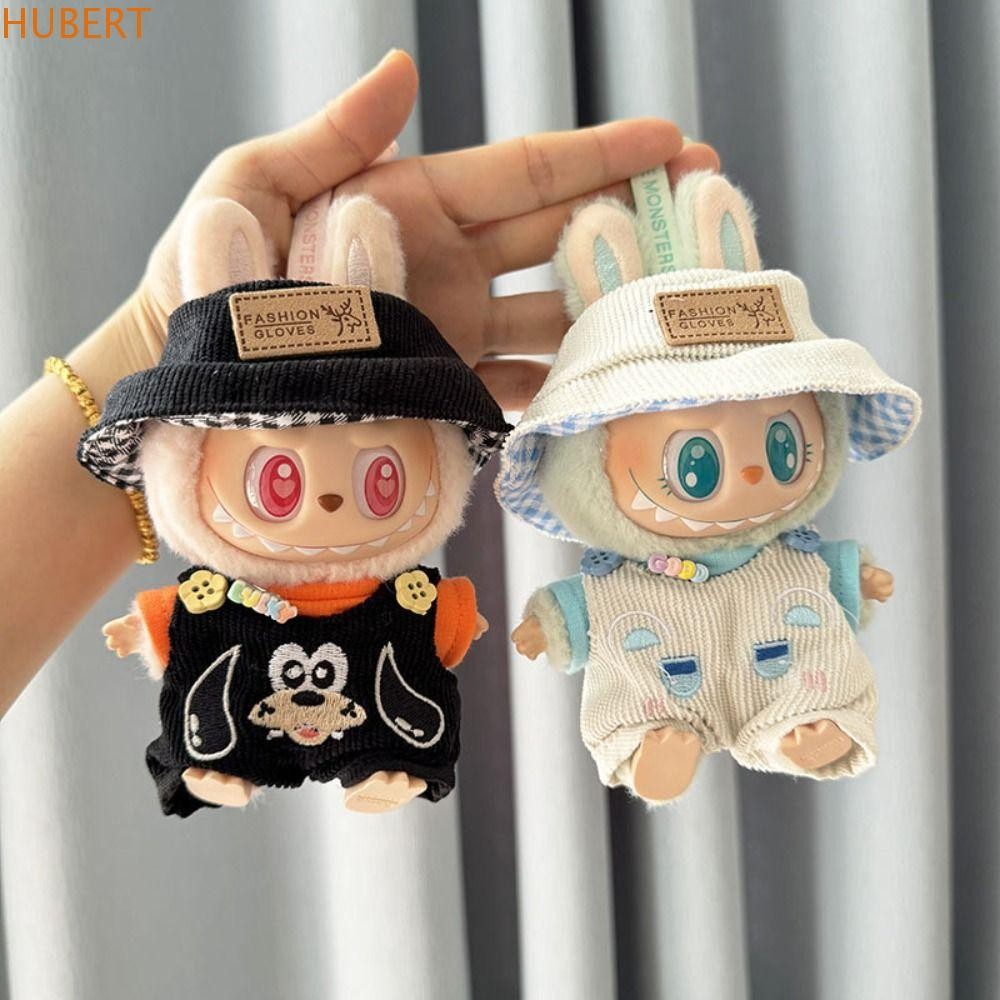 HUBERT 1 set Sitting Party Labubu Doll Clothes, Suspenders suit Dress ...