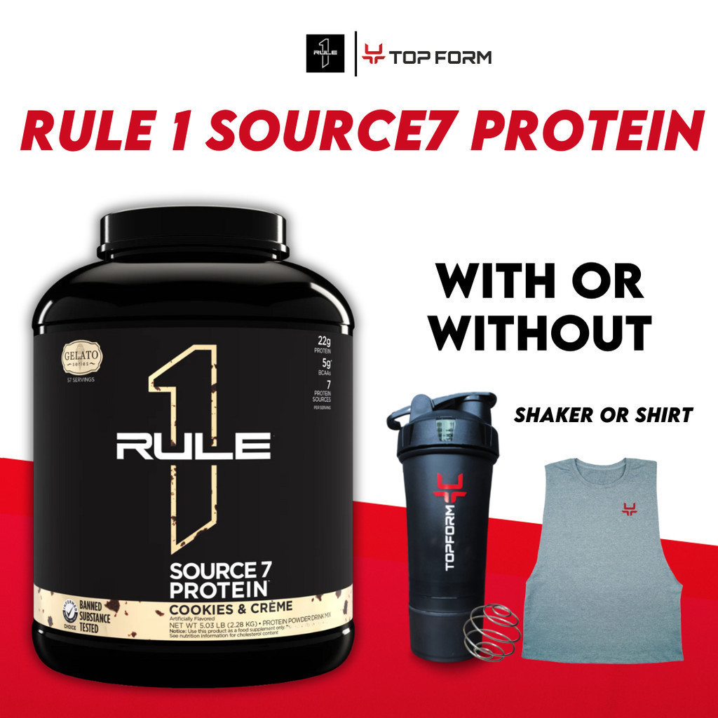 Rule 1 Source7 Protein 5lbs, With Shaker or Shirt | Shopee Philippines