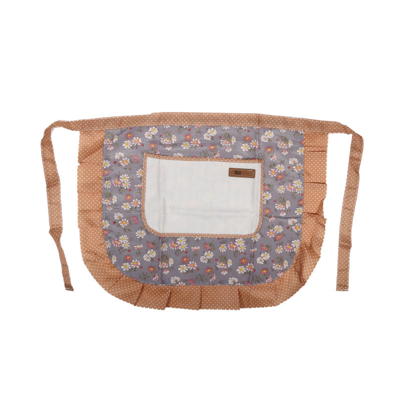 Home Fragmented Flowers Half Body Aprons Fashion Kitchen Cooking Half ...