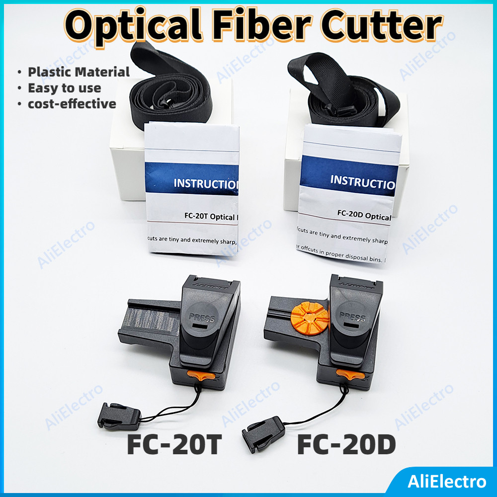 FC-20D FC-20T Optical Fiber Cutter Hand Tool Tungsten Steel Sheet Fiber ...